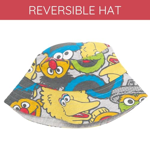 Sesame Street Elmo Cookie Monster Big Bird Infant Baby Boys Romper and Hat Multicolor 24 Months