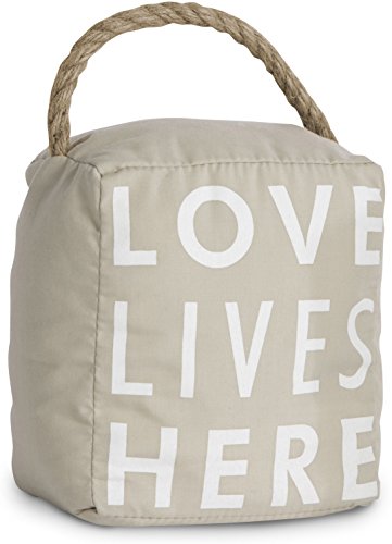 Pavilion Gift Company 72153 Love Lives Here Door Stopper, 5 by 6-Inch
