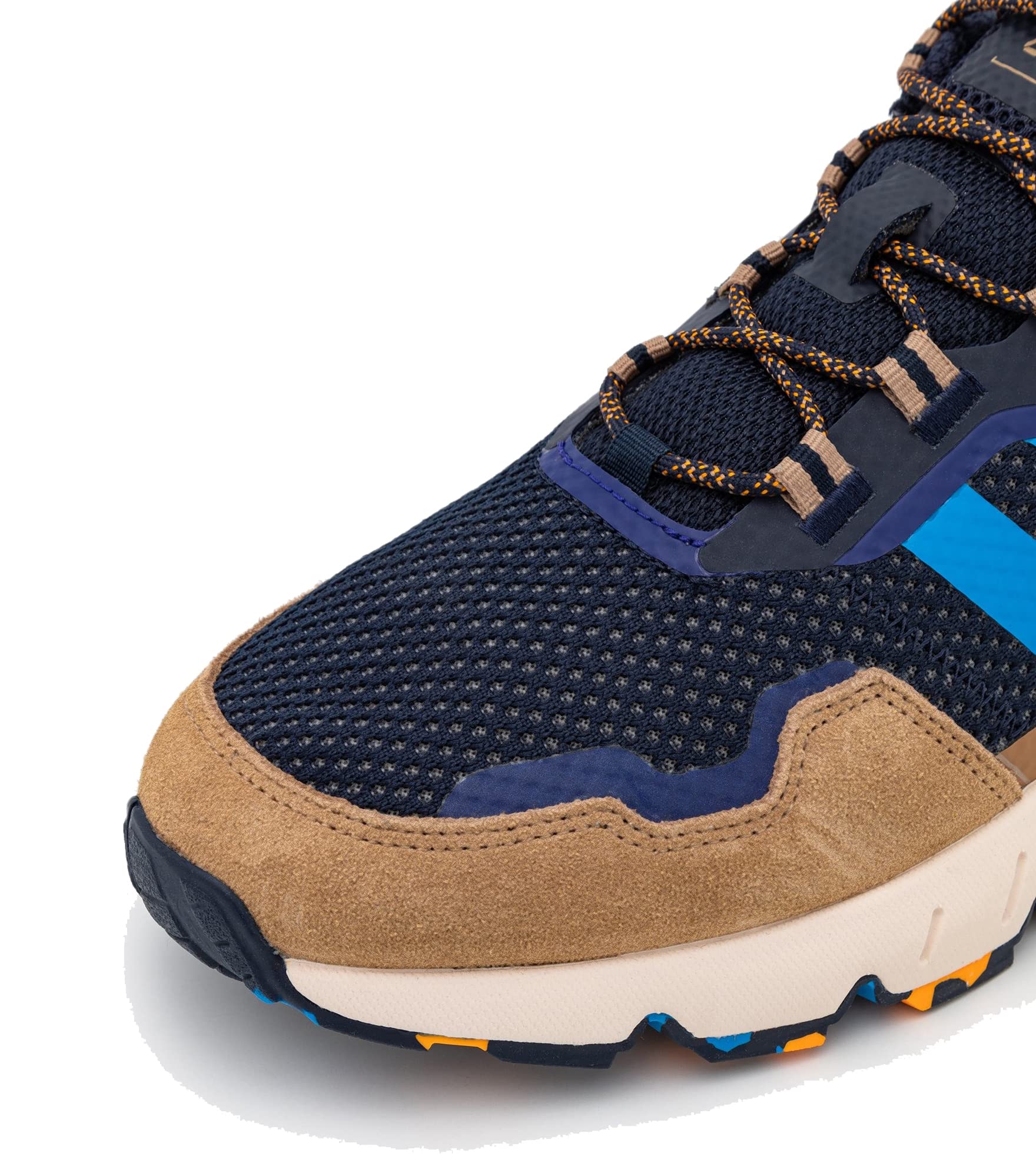 adidas Originals Men's ZX 1K Boost Sneaker Shoes, Legend Ink/Blue Rush/Orange Rush, 10.5 M