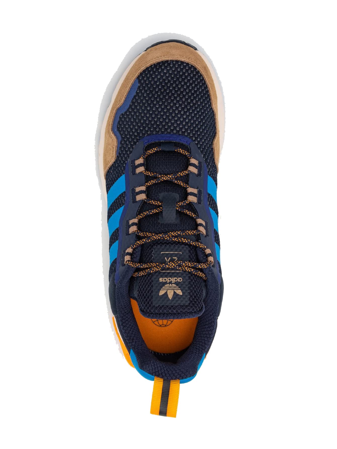 adidas Originals Men's ZX 1K Boost Sneaker Shoes, Legend Ink/Blue Rush/Orange Rush, 10.5 M