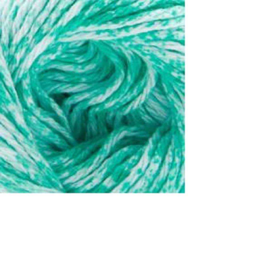 Premier Home Cotton Yarn 3-Pack - 1.94 Oz - Medium 4 - Bundle with Bella's Crafts Stitch Markers (Spring Green Splash)