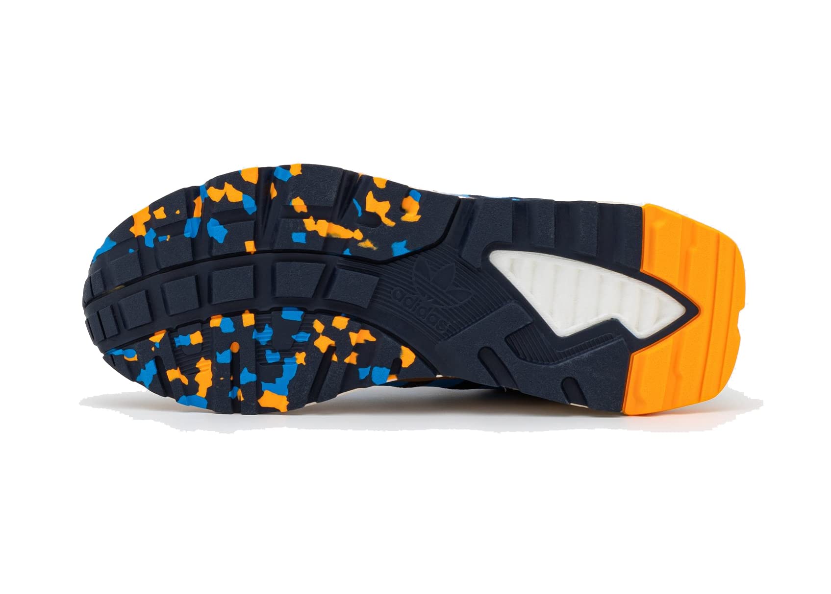 adidas Originals Men's ZX 1K Boost Sneaker Shoes, Legend Ink/Blue Rush/Orange Rush, 10.5 M
