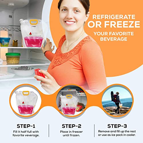 Water Storage Bag Foldable Container Handle Carrier Jugs Storing Wash Station Tank BPA Free Transparent Cube Emergency Survivals Freezer Cateen 1.3/2.6 Gallons