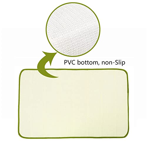 HOMJON Memory Foam Bath Mat, 31.5x19.8 Inches Anti-Slip Water Absorption Soft Bathroom Rugs Bath Bathroom Kitchen Floor Shower Carpet - Rose Red