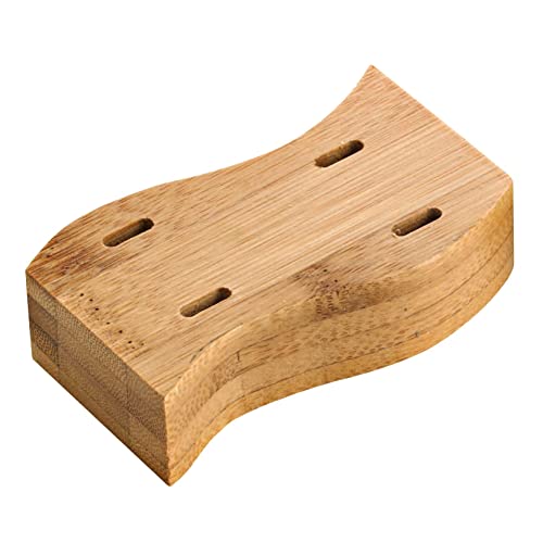 Nature's Party 4 Holes Thick Bamboo Paddle Picks Holder + 20 Bamboo Paddle Picks Biodegradable Paddle Pick Stand & Food Display Perfect for Cocktail Parties & Catering Events - 4.1in - 504 Pcs