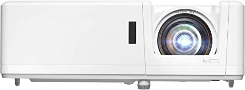 Optoma GT1090HDRx Short Throw Laser Home Theater Projector | 4K HDR Input | Reliable Lamp-Free Operation 30,000 Hours | Bright 4,200 Lumens for Day and Night Viewing