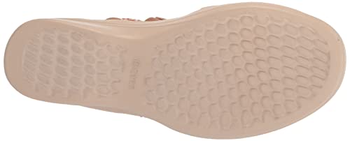 BZees Womens Fireworks Wedge Sandal Cafe Tan Woven 8 M