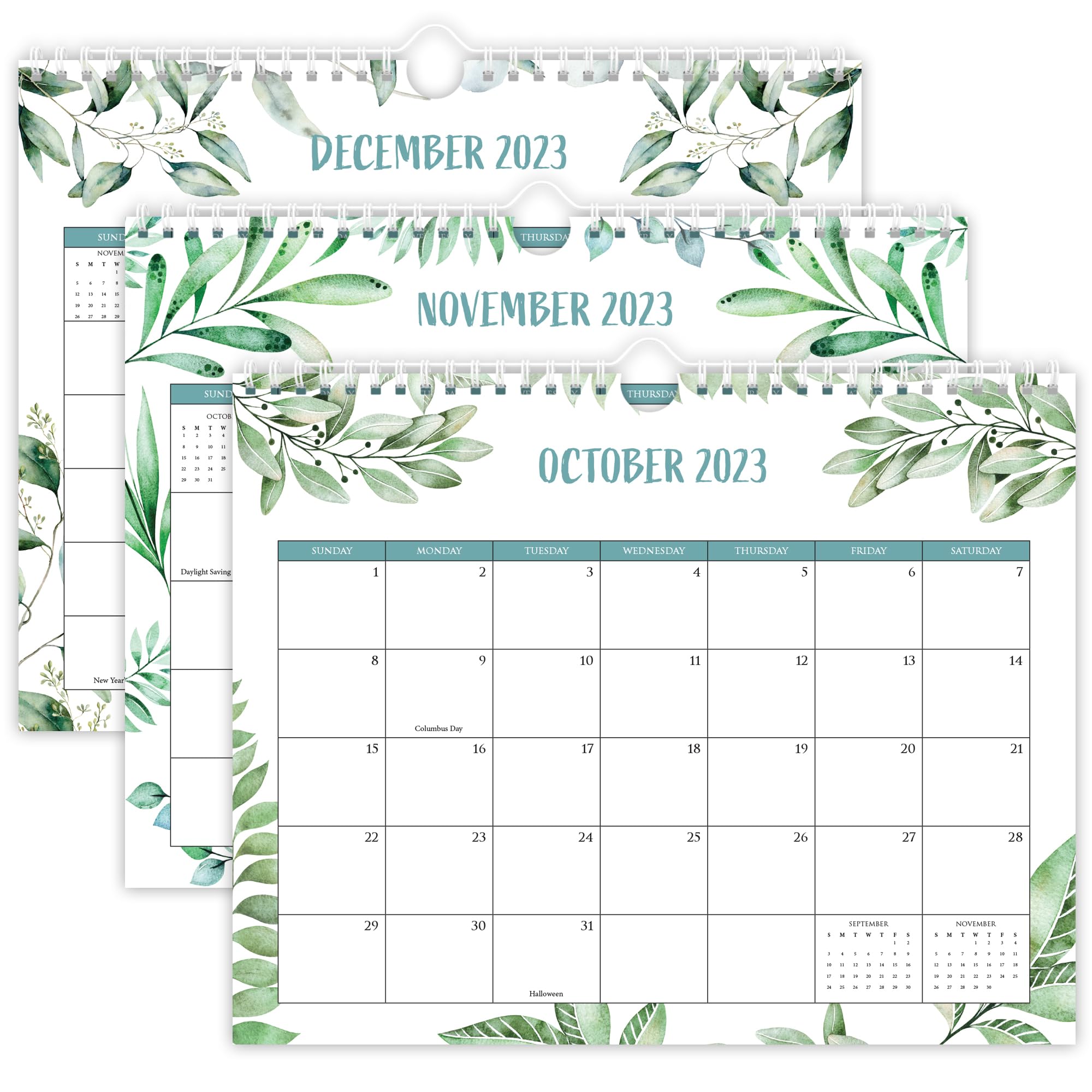 Aesthetic Greenery 2024 Wall Calendar - Runs from June 2023 Until December 2024 - The Perfect 23-24 Spiral Calendar and Monthly Planner for Easy Organizing