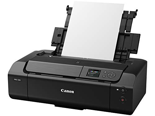Canon PIXMA PRO-200 Wireless Professional Color Photo Printer, Prints up to 13"X 19", 3.0" Color LCD Screen, & Layout Software and Mobile Device Printing, Black