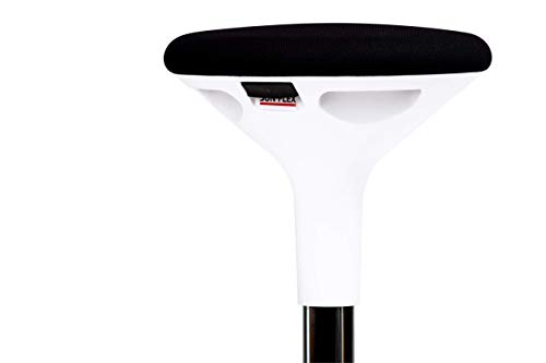 SUN-FLEX Ergonomic Height Adjustable Balance Foot Stool at Work Wobble Chair for Home Office Sit Stand Desk Stool with Natural and Active Posture (White)