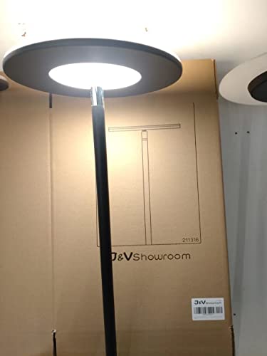 J&V Showroom LED Sky Floor Lamp -Dimmable Modern Design LED Floor Lamp for Living Room, Bedroom, Porch, Office, Study Room, Hotel, Black