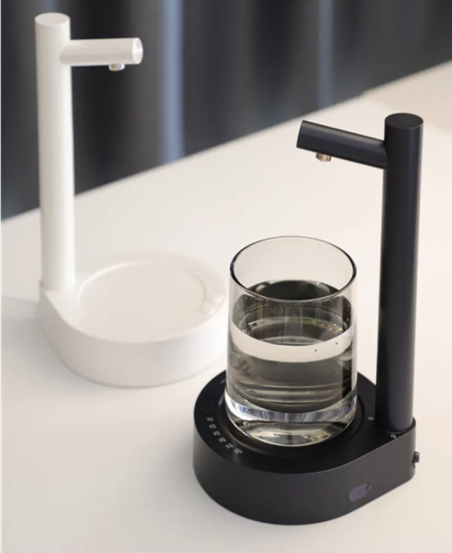 Invisible Smart Desktop Water Dispenser and Bottle Filling Station with Water Pump - Universal 3/5 Gallon Size, USB Charging, Electric Water Jug Pump Perfect for Home, Office, and Outdoors (Dark Blue)