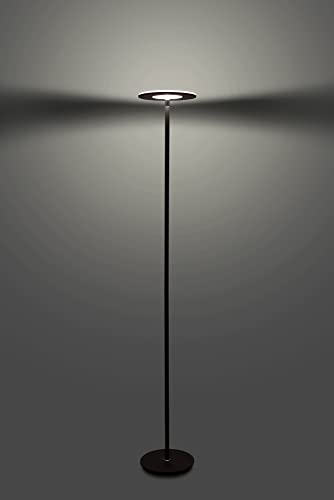 J&V Showroom LED Sky Floor Lamp -Dimmable Modern Design LED Floor Lamp for Living Room, Bedroom, Porch, Office, Study Room, Hotel, Black