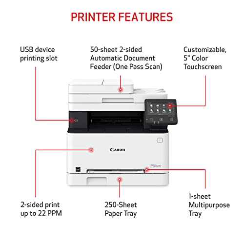 Canon Color imageCLASS MF656Cdw - All in One, Duplex, Wireless, Mobile-Ready Laser Printer with 3 Year Limited Warranty