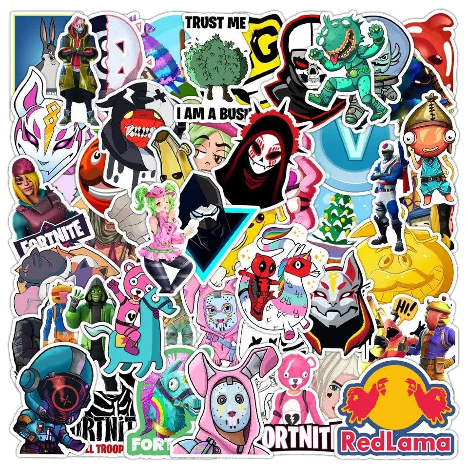 50pcs Fortress Video Game Stickers