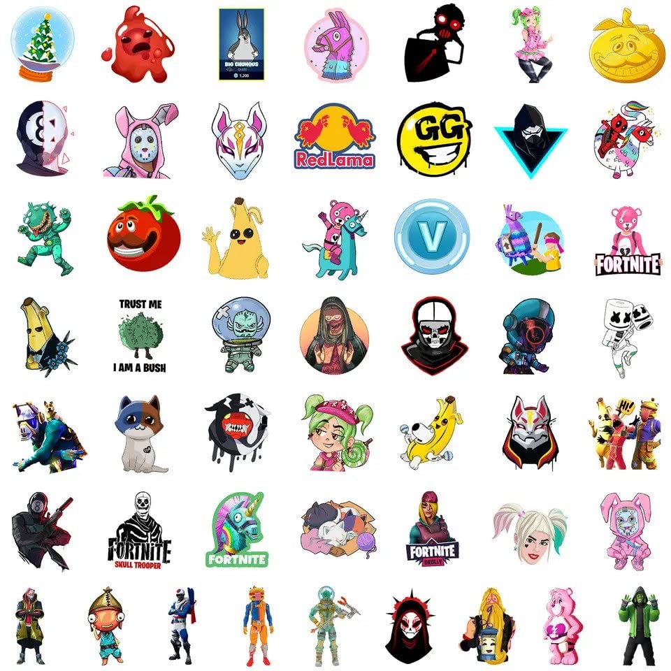 50pcs Fortress Video Game Stickers