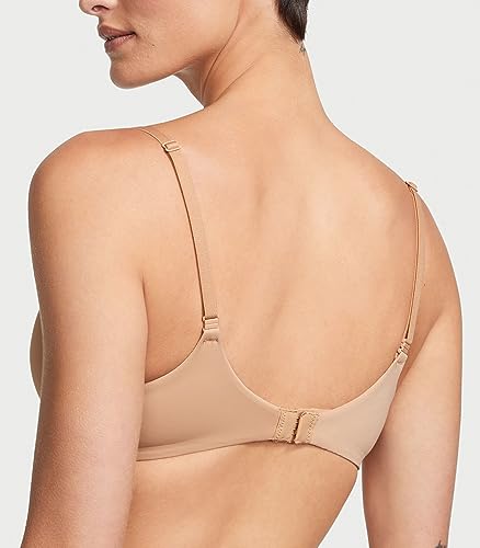 Victoria's Secret T Shirt Demi Bra, Lightly Lined, Smoothing, Bras for Women, Beige (36C)