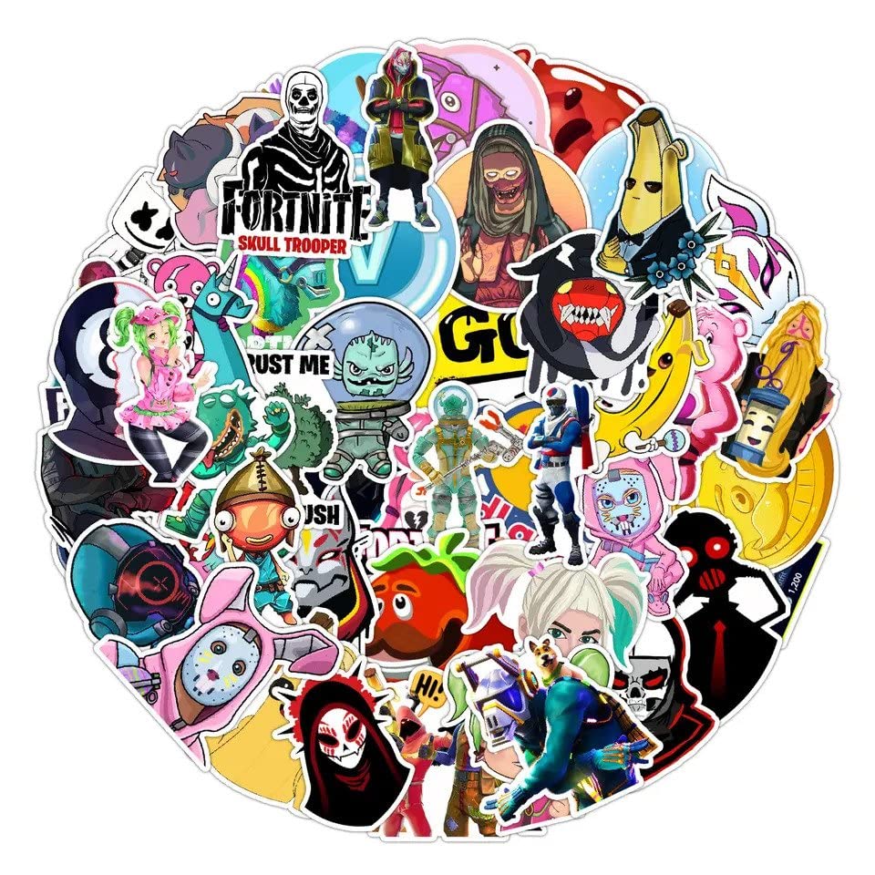 50pcs Fortress Video Game Stickers