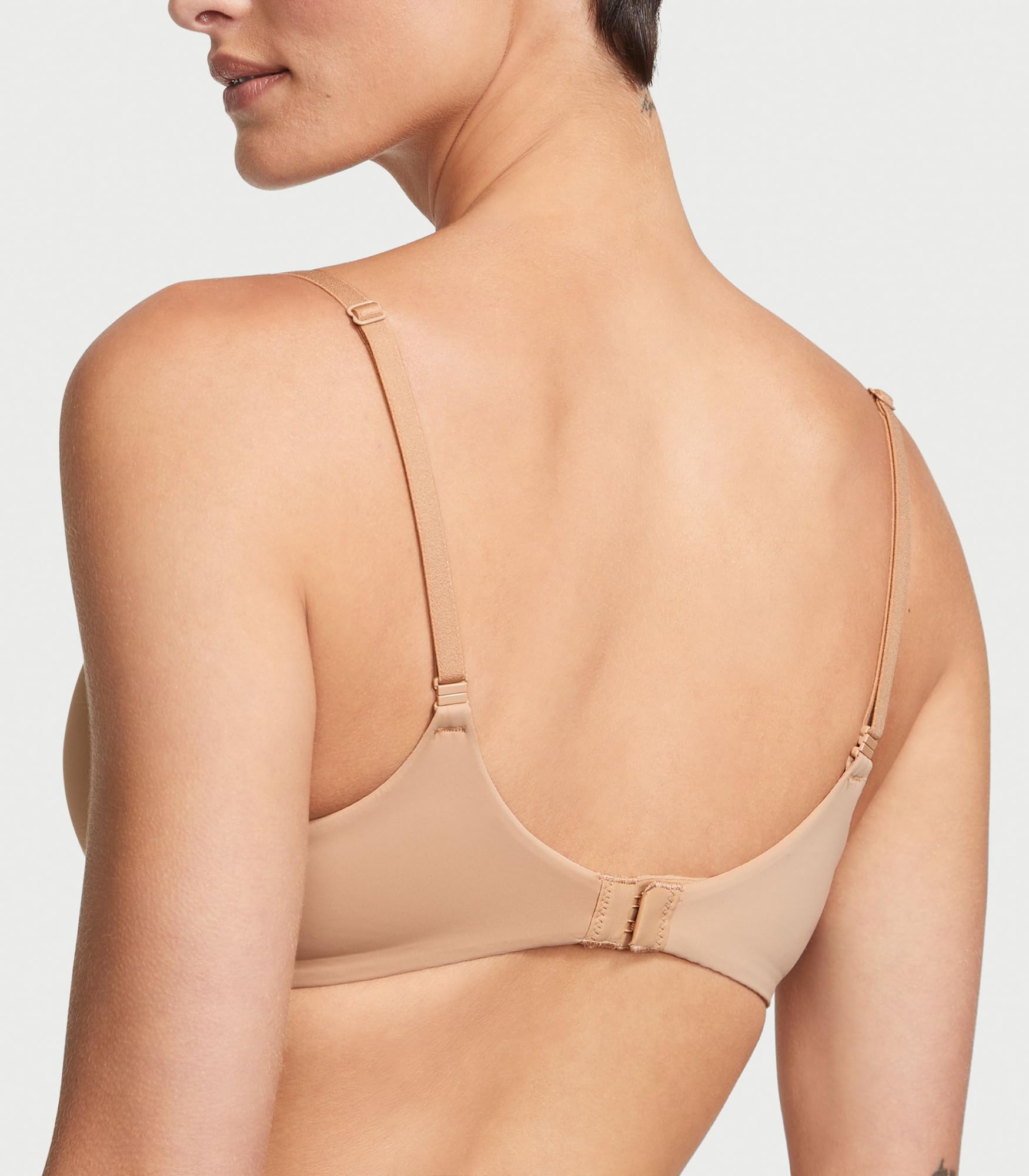 Victoria's Secret T Shirt Demi Bra, Lightly Lined, Smoothing, Bras for Women, Beige (34C)
