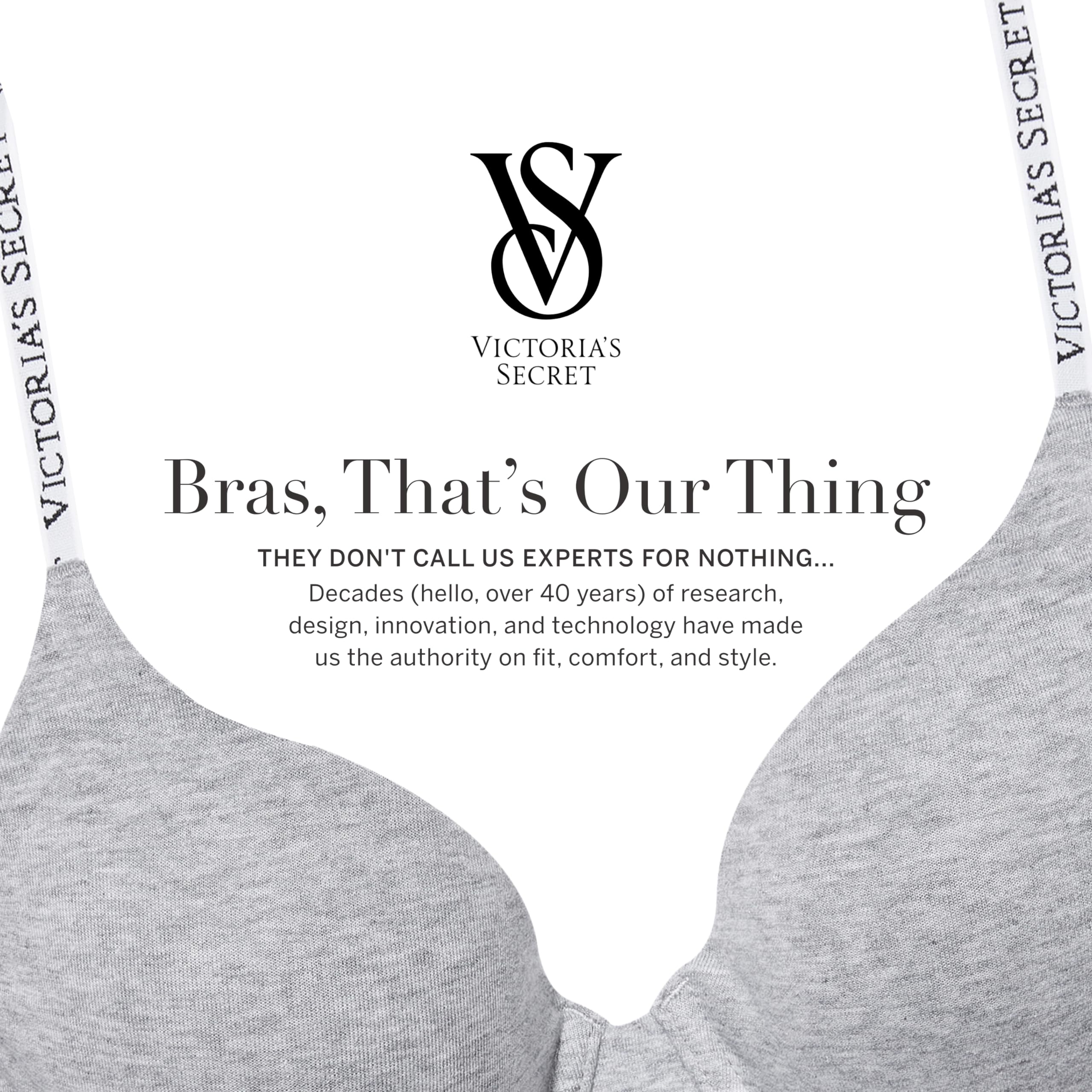 Victoria's Secret T Shirt Demi Bra, Lightly Lined, Smoothing, Bras for Women, Beige (34C)