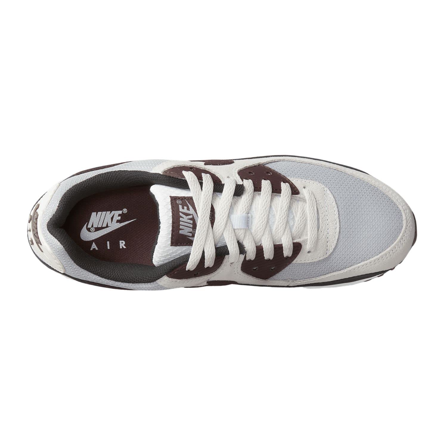 Nike Air Max 90 Men's Shoes (Wolf Grey/Burgundy Crush, us_Footwear_Size_System, Adult, Men, Numeric, Medium, Numeric_8)
