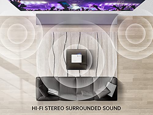 VIMGO 5G WiFi Projector, 9700LUX Native 1080P Projector, 220β Display Video Projector w Tripod, Portable Outdoor Projector for TV Stick, Video Games,HDMI/USB/AV/PS5, iOS Android Smartphone Synchronize