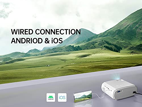 VIMGO 5G WiFi Projector, 9700LUX Native 1080P Projector, 220β Display Video Projector w Tripod, Portable Outdoor Projector for TV Stick, Video Games,HDMI/USB/AV/PS5, iOS Android Smartphone Synchronize