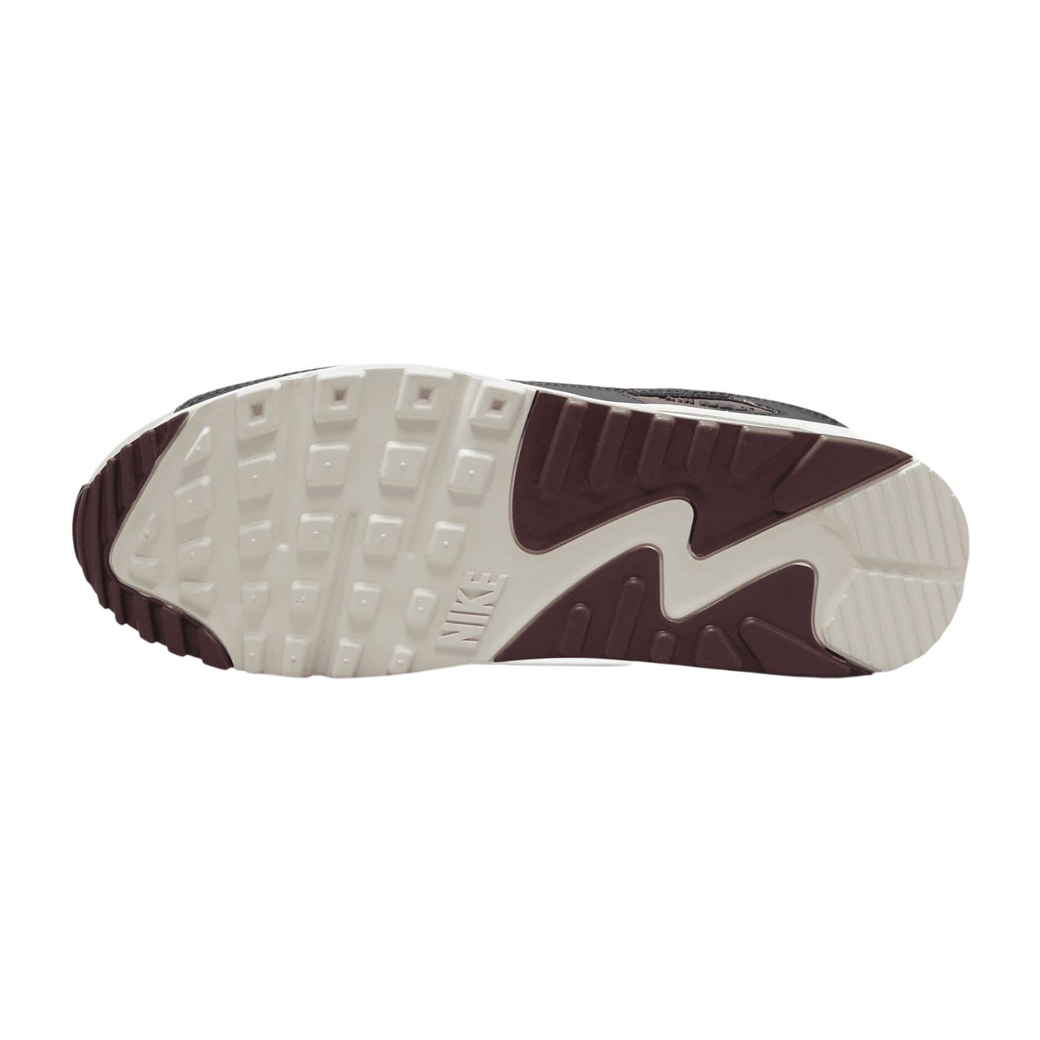 Nike Air Max 90 Men's Shoes (Wolf Grey/Burgundy Crush, us_Footwear_Size_System, Adult, Men, Numeric, Medium, Numeric_8)