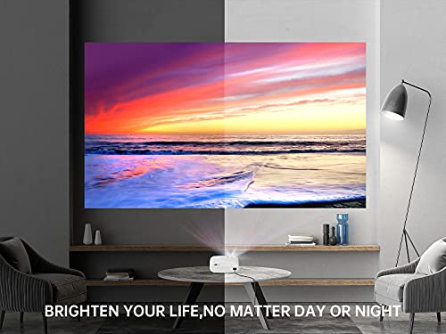 VIMGO 5G WiFi Projector, 9700LUX Native 1080P Projector, 220β Display Video Projector w Tripod, Portable Outdoor Projector for TV Stick, Video Games,HDMI/USB/AV/PS5, iOS Android Smartphone Synchronize