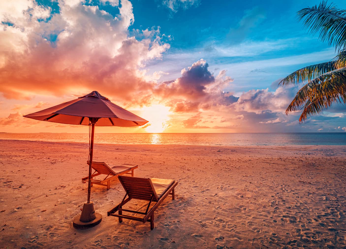 Hawaii Puzzles for Adults 1000 Pieces Hawaii Beach at Sunrise Puzzles,Nature Puzzles American Landscape Jigsaw Puzzles for Adults, for Friends