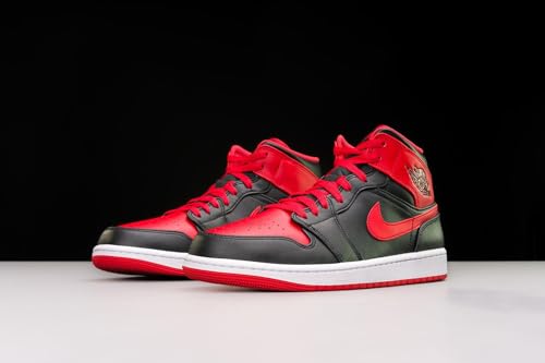 Nike Air Jordan 1 Mid Men's Shoes Black/Fire Red-White DQ8426-060 11.5