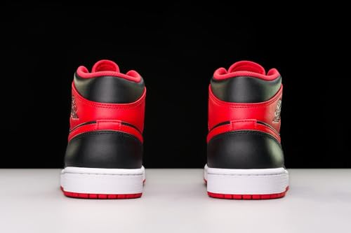 Nike Air Jordan 1 Mid Men's Shoes Black/Fire Red-White DQ8426-060 11.5