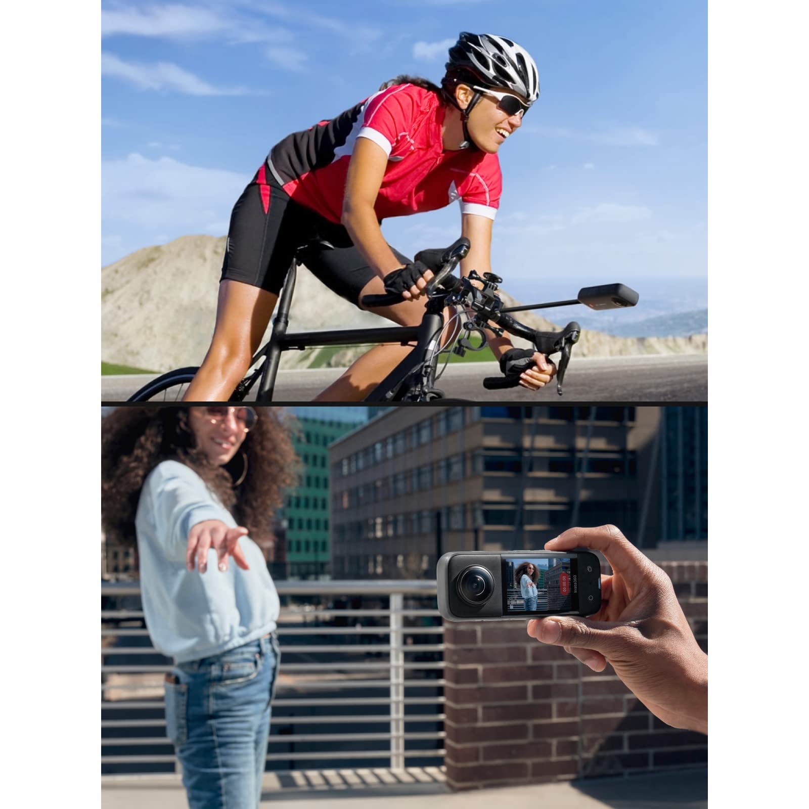 Insta360 X3 Ultimate Kit - 360 Action Camera with 5.7K 360 Active HDR Video, 4K Single-Lens Camera, Waterproof, FlowState Stabilization, 2.29" Touchscreen, AI Editing, for Motorcycle, Wintersports