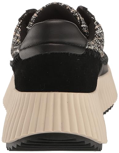 Dolce Vita Women's DOLEN Sneaker, Black Multi Woven, 7.5