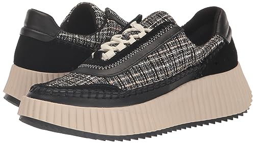 Dolce Vita Women's DOLEN Sneaker, Black Multi Woven, 7.5