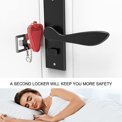 LUAMB Portable Door Lock, Home Security, Travel Lock for Travel, for Additional Safety Lock,Metal Heavy Duty Lock,Prevent Unauthorized Entry in housing,Travel Hotel,Apartments (1 Slice 4.5In)
