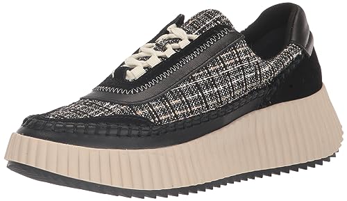 Dolce Vita Women's DOLEN Sneaker, Black Multi Woven, 7.5