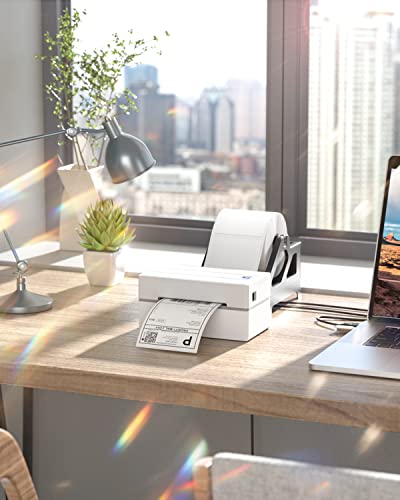 MUNBYN Shipping Label Printer P130, 4x6 USB Thermal Label Printer, Desktop Barcode Label Printer for Shipping Packages Home Small Business, Easy Setup Compatible with Mac, Windows, Linux, UPS, USPS