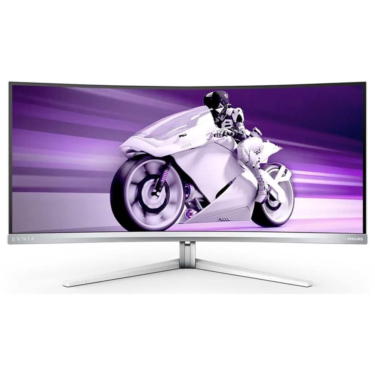 Philips Evnia 34M2C8600 QD OLED Curved Gaming Monitor w/UltraWide WQHD Resolution, 175Hz, AMD FreeSync Premium Pro, USB-C Docking, Height Adjustable, 4-Year Advance Replacement, Xbox PS5 Switch