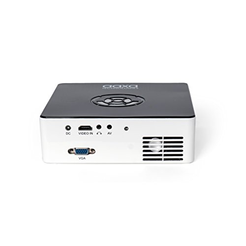 AAXA Technologies M6 Full HD Micro LED Projector with Built-in Battery - Native 1920 x 1080p FHD Resolution, 1200 Lumens, 30,000 Hour LEDs, Onboard Media Player, Business/Home Theater Use