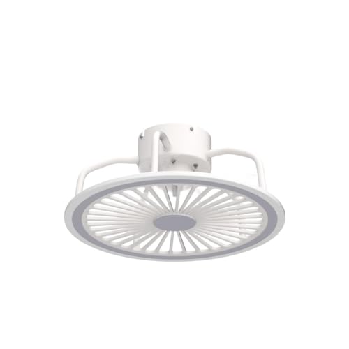JTfany Ceiling Fans with Lights and Remote 18 Inch Flush Mount Ceiling Fan with Remote Dimmable 3 Speeds Low Profile Ceiling Fan RGB Bladeless Ceiling Fan Quiet Ceiling Fans for Bedroom Kidsroom