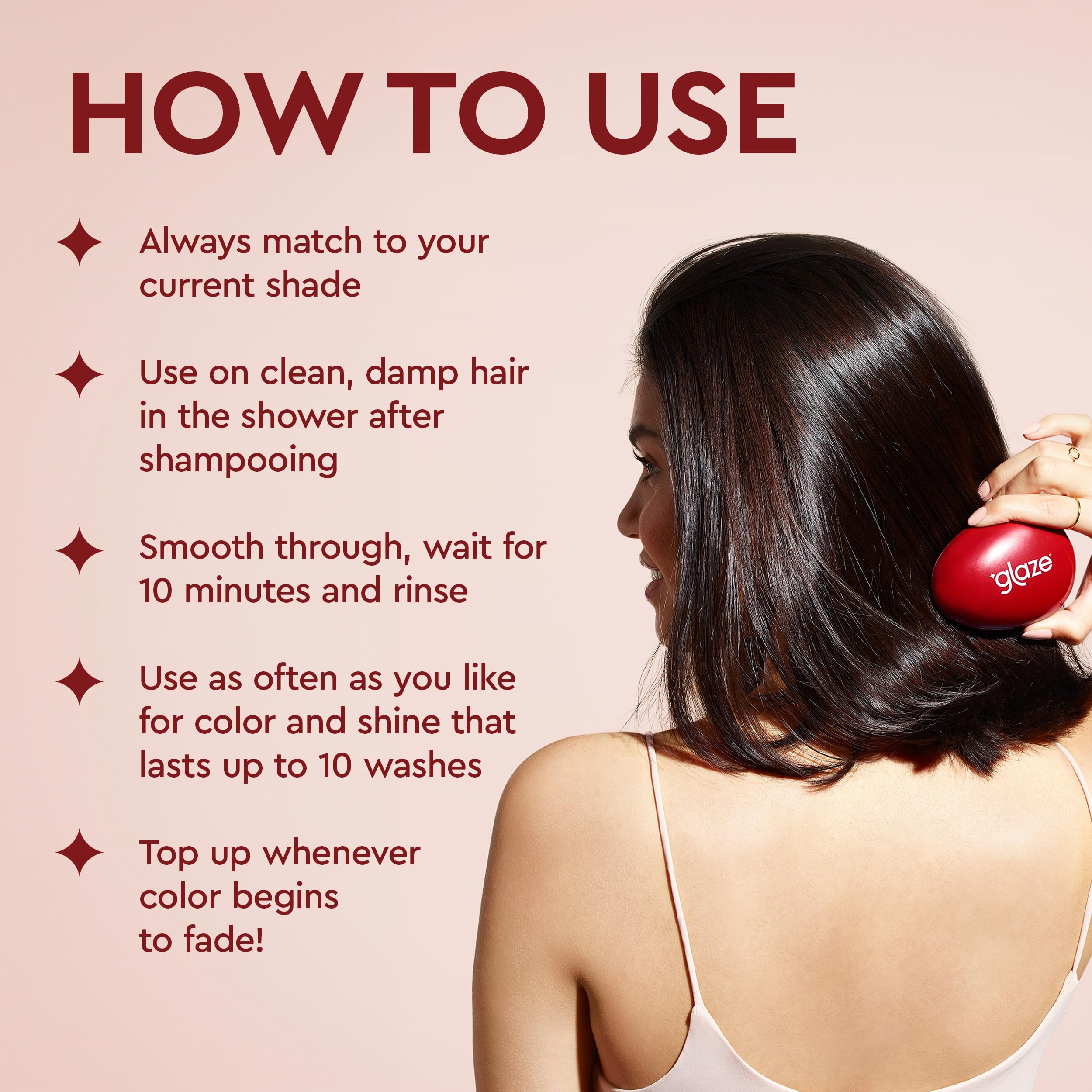 Glaze Super Gloss Color Conditioning Gloss β Cocoa Lights for Medium to Dark Brown Hair with Highlights β Rinse Out Semi-Permanent Hair Gloss that Enhances Color and Boosts Shine & Hydration