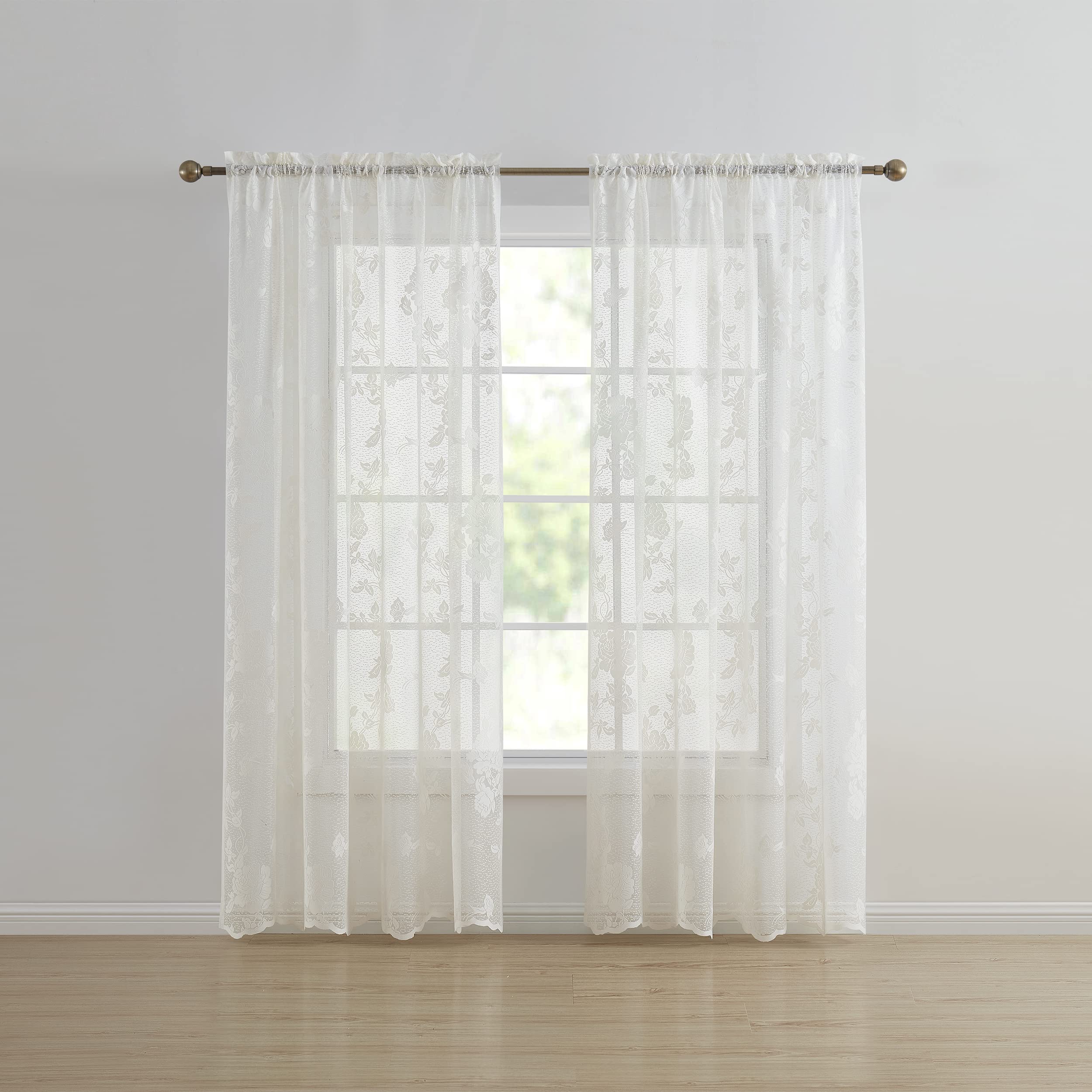 RENAISSANCE HOME FASHION Lacey LACE Rod Pocket Panel
