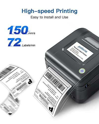 POLONO Label Printer, PL420 4x6 Thermal Printer, High-Speed Shipping Label Printer, Commercial Direct Thermal Printer for Windows & MAC System, Compatible with Amazon, Ebay, FedEx, Shopify, etc