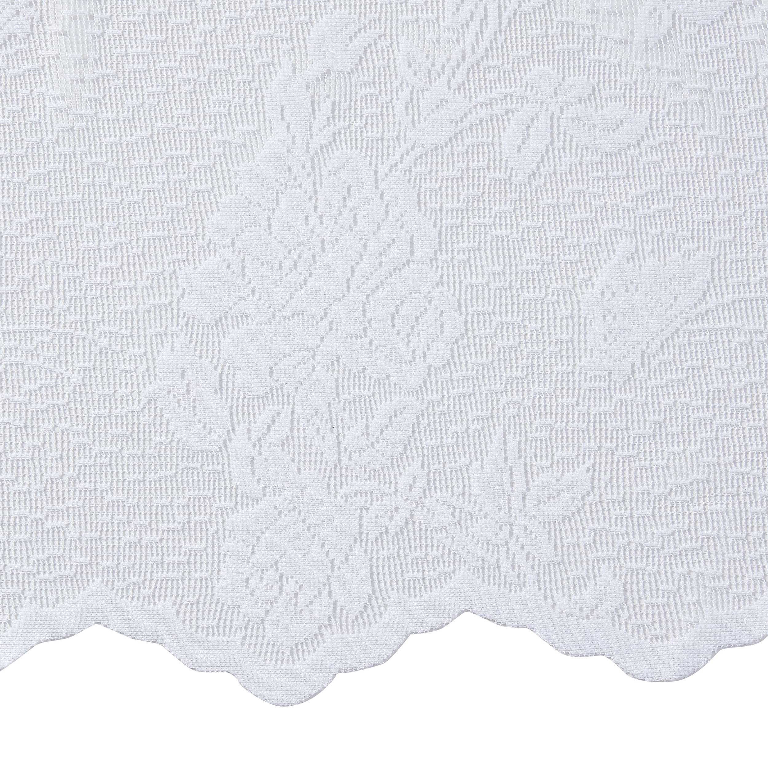 RENAISSANCE HOME FASHION Lacey Embroidered LACE Tier Pair