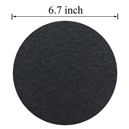 12 Pack Charcoal Filters for Kitchen Compost Bin Pail Replacement Filter Countertop Home Bucket Refill Sets, Round
