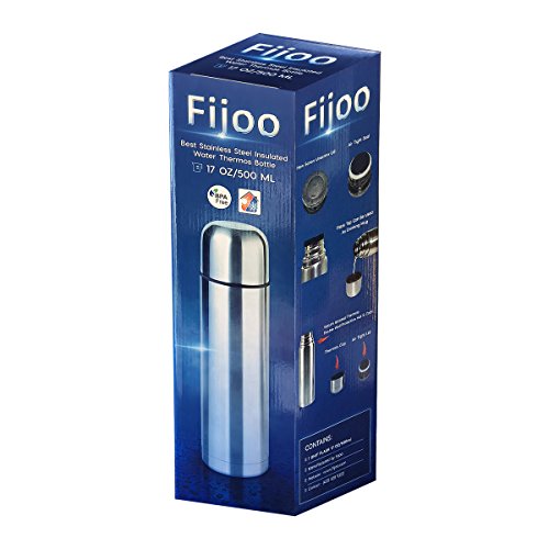 Best Stainless Steel Coffee Thermos, BPA Free, New Triple Wall Insulated, Hot Water & Cold Drinks for Hours, Perfect for Biking, Backpack, Camping, Office or Car (17 OZ/500ML)