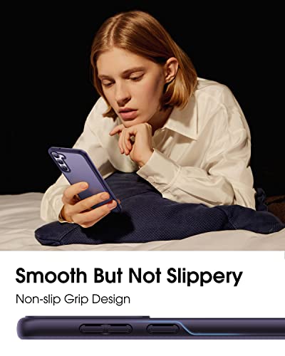 CASEKOO Genuine Official for Samsung Galaxy S23 Plus case (10FT Military Drop Protection) (Zero-Smudge Tech) Translucent Hard Back & Soft Bumper, Protective Slim Thin S23 Plus Case 6.6'' 2023, Purple