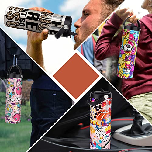 IMMERROT 24 Pack 20 OZ Sublimation Tumblers Skinny Straight, Sublimation Sport Water Bottles Blanks Stainless Steel Double Wall Insulated Cups Bulk with Straw Lids DIY for Gift (24 Pack-White)