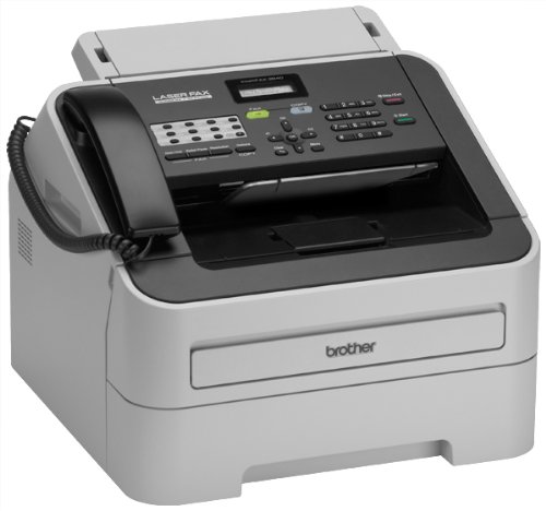 Brother FAX-2840 High Speed Mono Laser Fax Machine, Dark/light gray - FAX2840 17.750x18.125x16.625